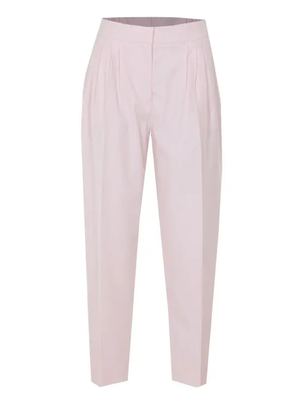 TWINSET Pleated Tapered Trousers - Pink