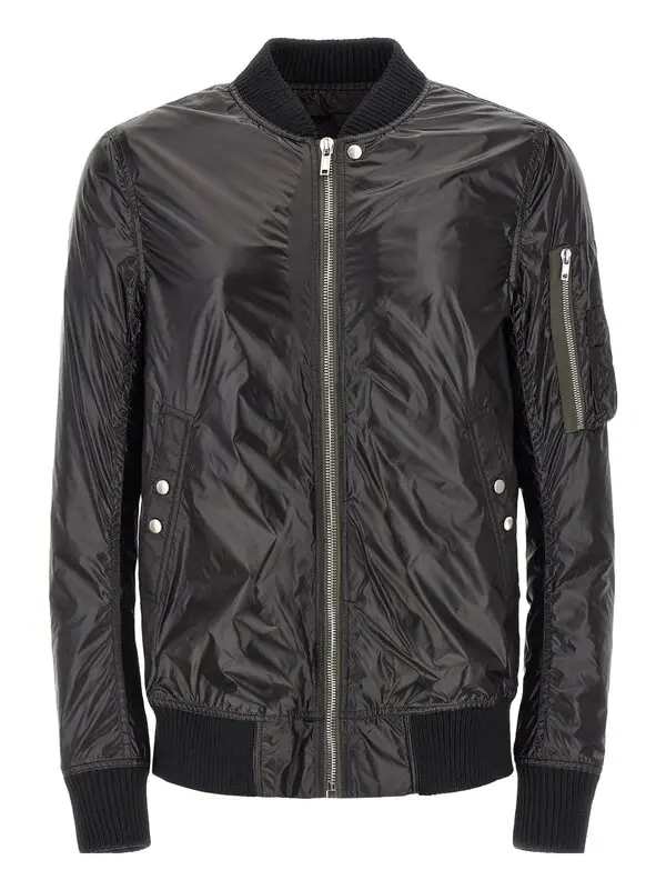 Rick Owens Classic Flight Bomber Jacket - Black