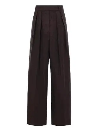 Dries Van Noten Pleated Wide-leg Trousers - Black