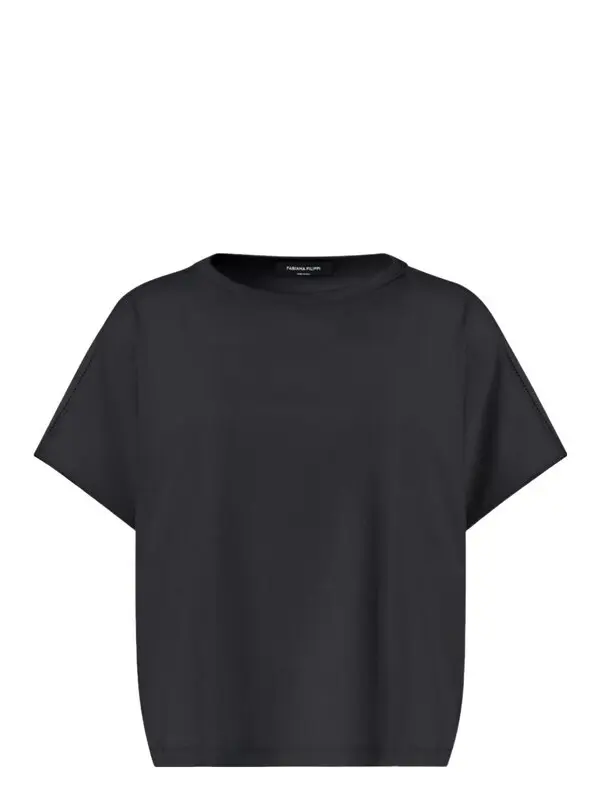 Fabiana Filippi Relaxed Cap Sleeve T-shirt - Midnight Blue