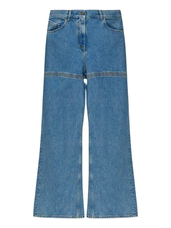 Attico High-waisted Wide-leg Jeans - Blue