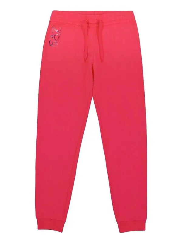 EA7 Logo Printed Sweatpants - Red
