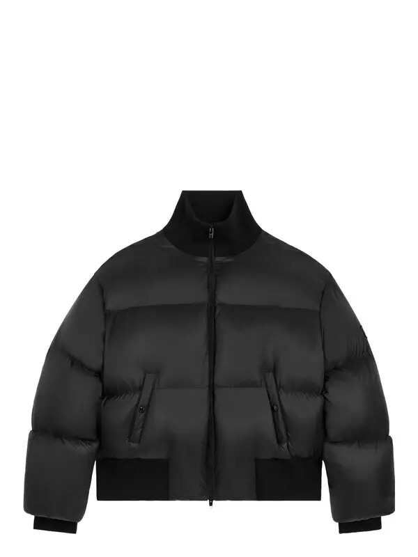 Celine Puffer Jacket In Light Nylon - Black
