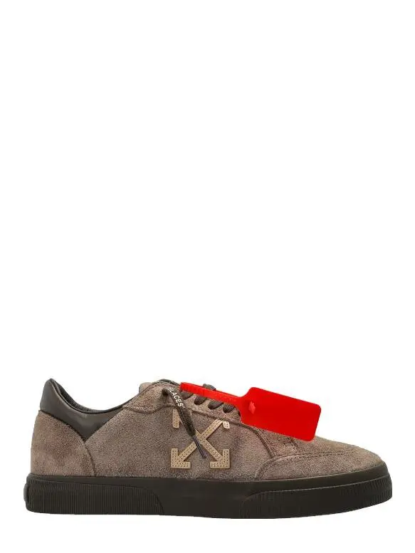 Off-White Logo Patch Lace-up Sneakers - Brown
