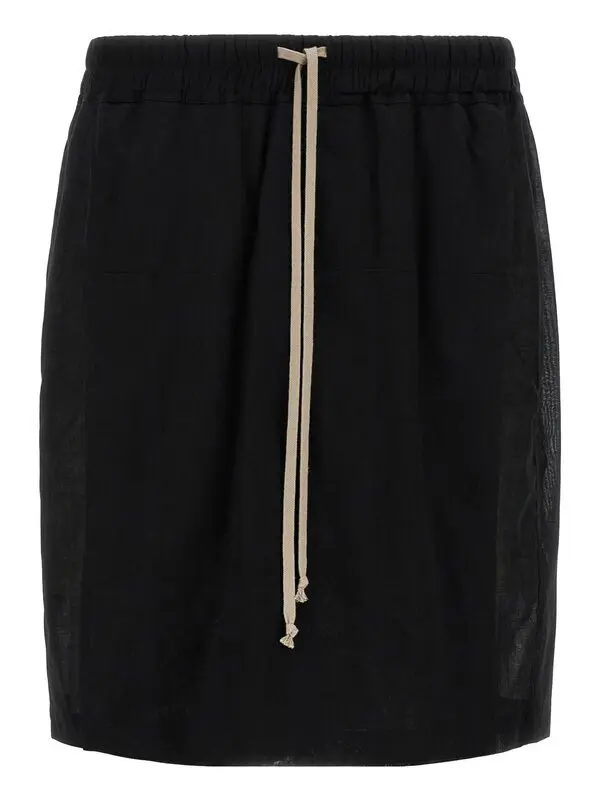 Rick Owens Drawstring Waist Shorts - Black
