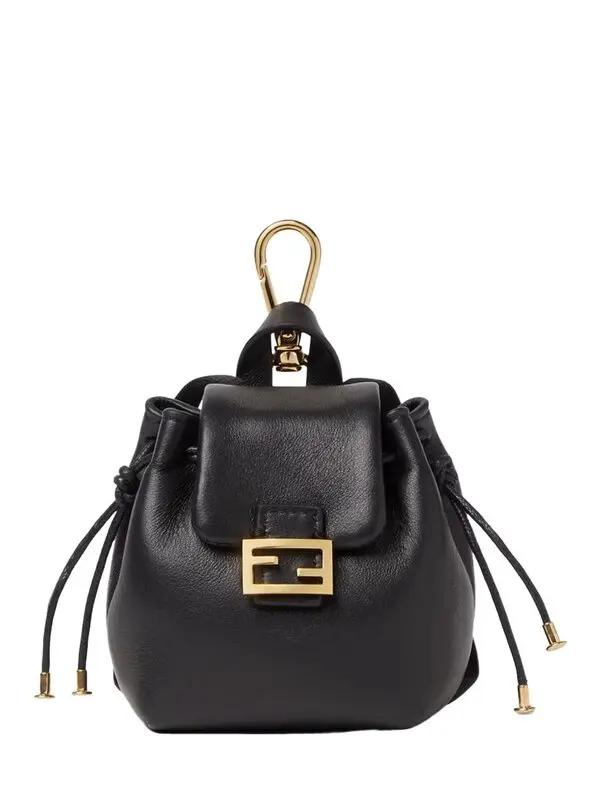 Fendi Nano Backpack Charm - Black