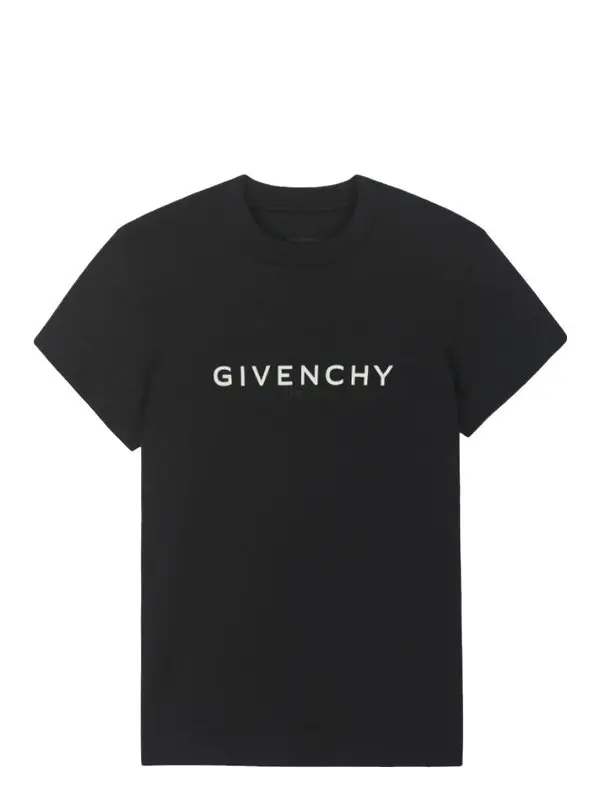 Givenchy 4g Emblem Printed Crewneck T-shirt - Black