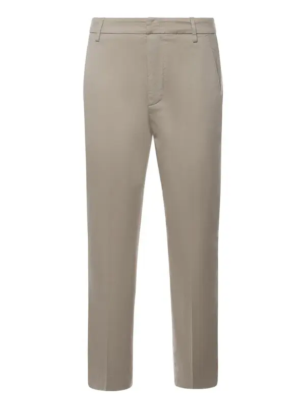 DONDUP Stretch Straight-leg Tailored Trousers - Nude