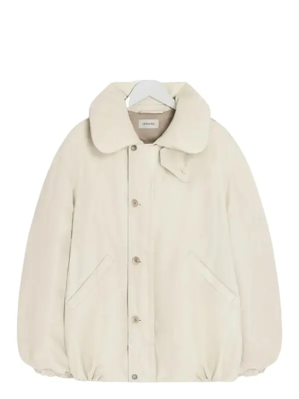 LEMAIRE Bubble Collar Puffer Jacket - Bone