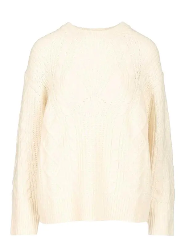 LOULOU STUDIO Twisted Knit Sweater - White