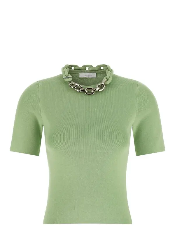 Rabanne Chain Detail Knitwear - Green