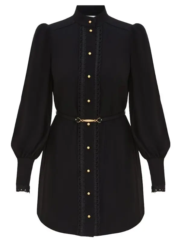Zimmermann Trimmed Mini Dress - Black
