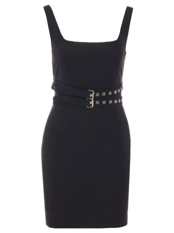 Liu Jo Belted Mini Dress - Black