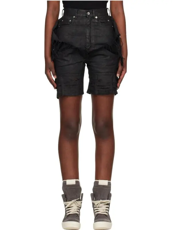 Rick Owens Denim Shorts - Black
