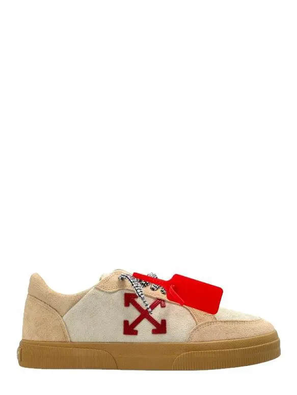 Off-White Vulcanized Low Lace-up Sneakers - Nude