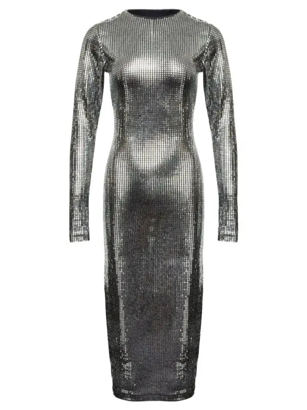 MAISON MARGIELA Embellished Midi Dress - Silver