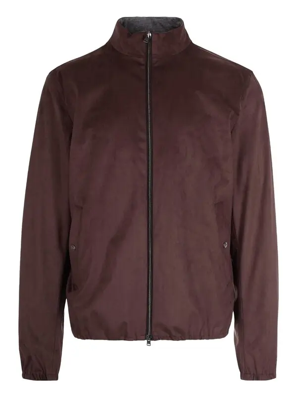 Herno Long-sleeved Zip-up Coat - Red