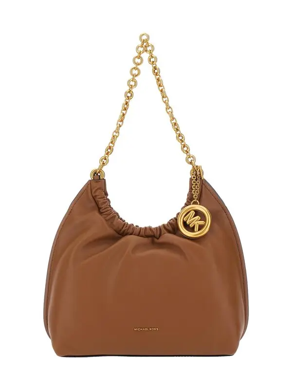 Michael Kors Cinch Chain Shoulder Bag - Brown