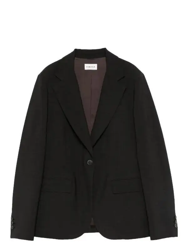 P.a.r.o.s.h Single-breasted Blazer With Buckle Cuffs - Black