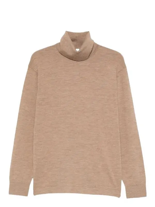 P.a.r.o.s.h Long Sleeve Roll Neck Sweater - Brown