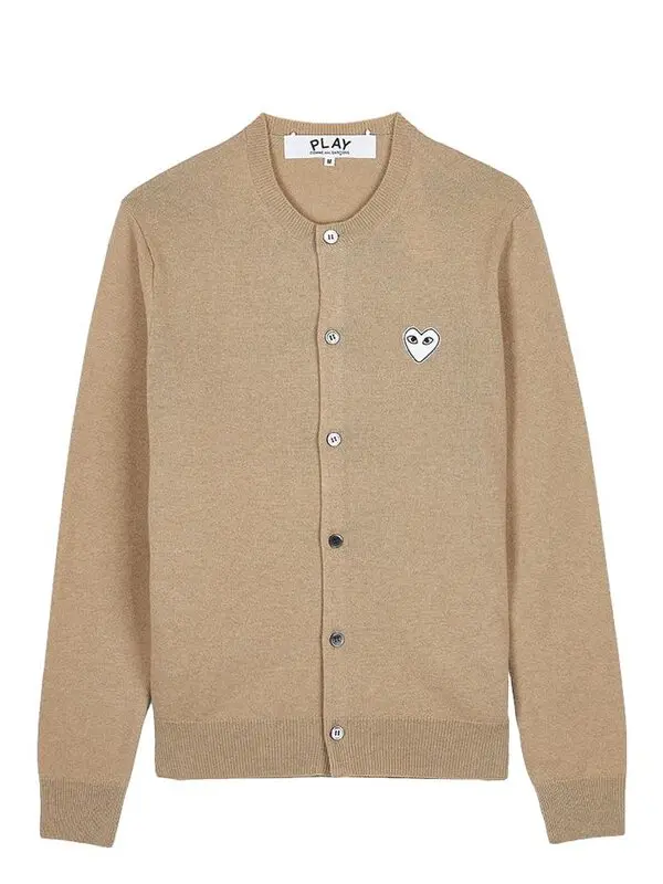 Comme Des Garçons Knitwear Cardigan - Camel-colored