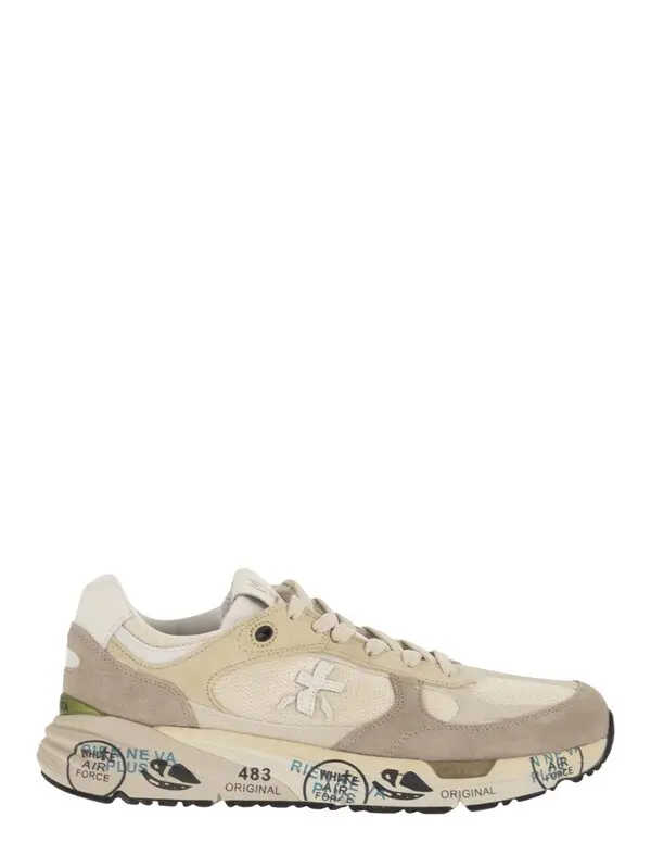 Premiata Mase 25 Logo Lace-up Sneakers - Nude