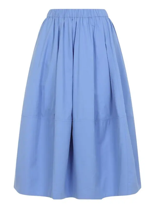 Co Name Bubble Midi Skirt - Blue