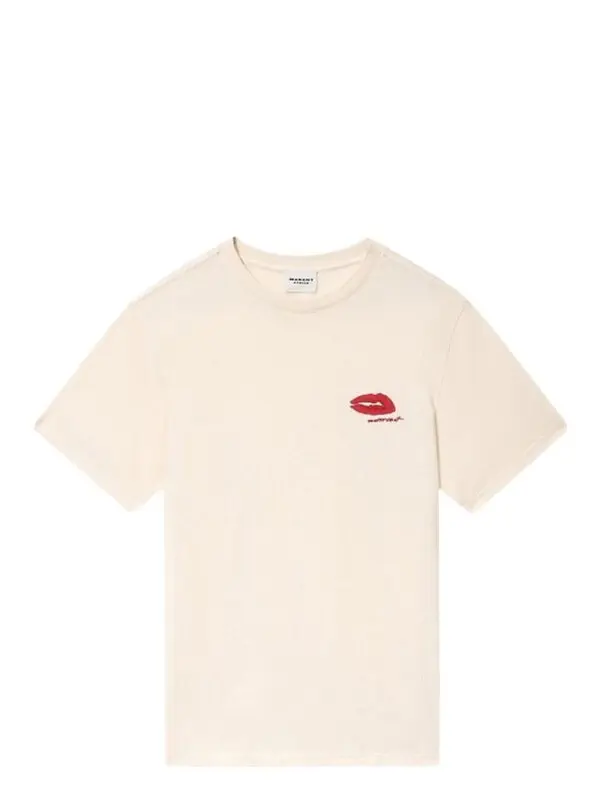 Isabel Marant Étoile Zewel Kiss Embroidered Top - Ecru