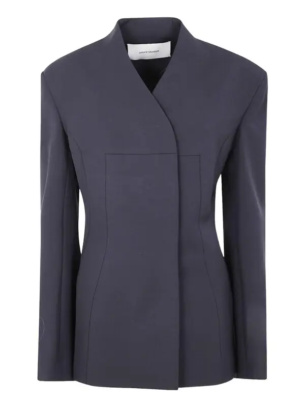 ENTIRE STUDIOS Button-fastening Double-breasted Coat - Black