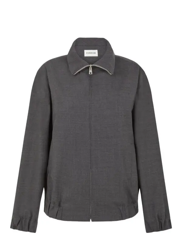 P.a.r.o.s.h Wool Bomber Jacket - Grey