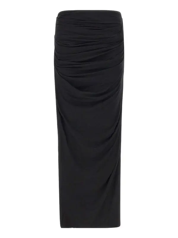 ENTIRE STUDIOS Draped Maxi Skirt - Black