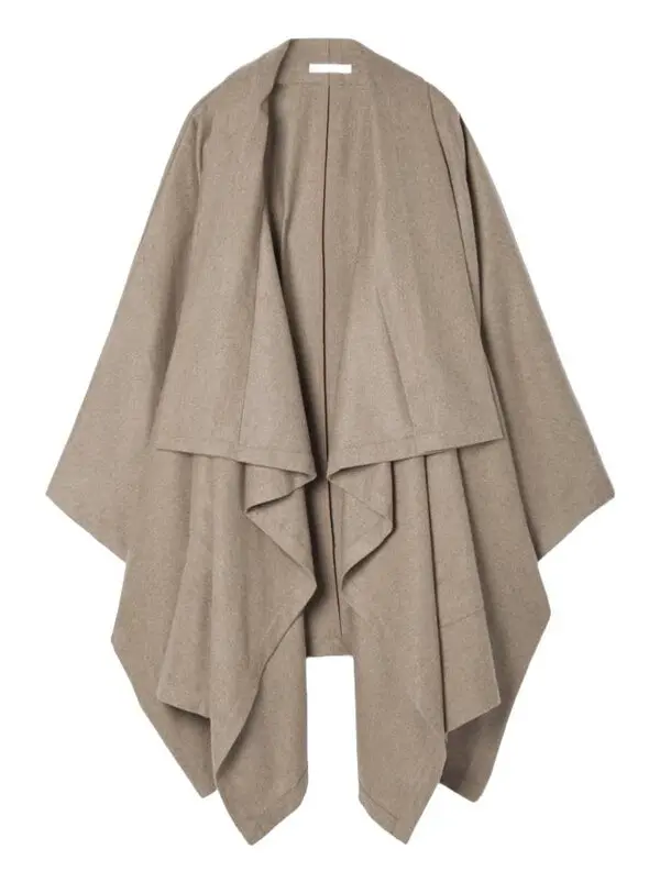 Co Asymmetrical Cashmere Cardigan - Taupe