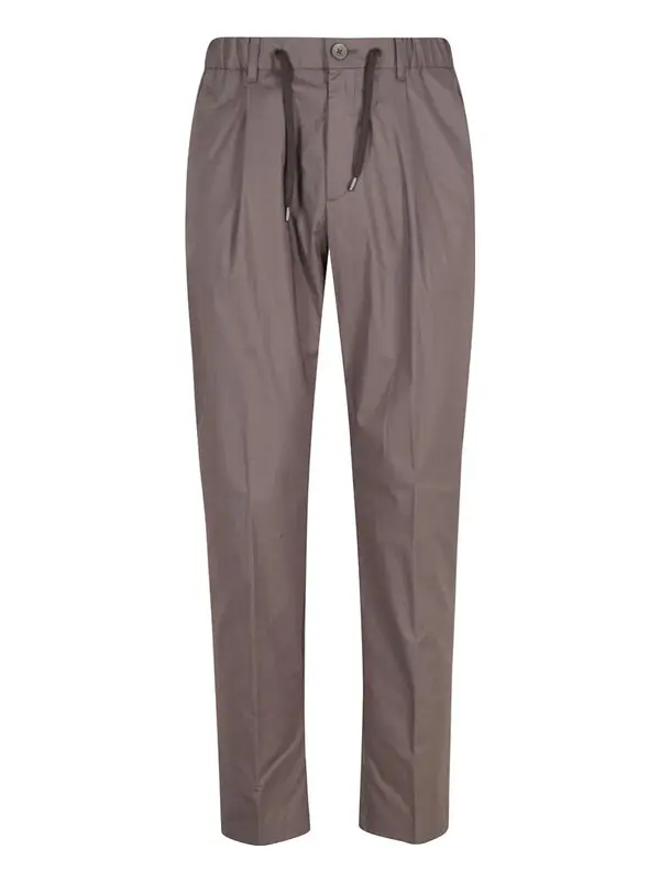 Herno Drawstring Pleated Trousers - Gray