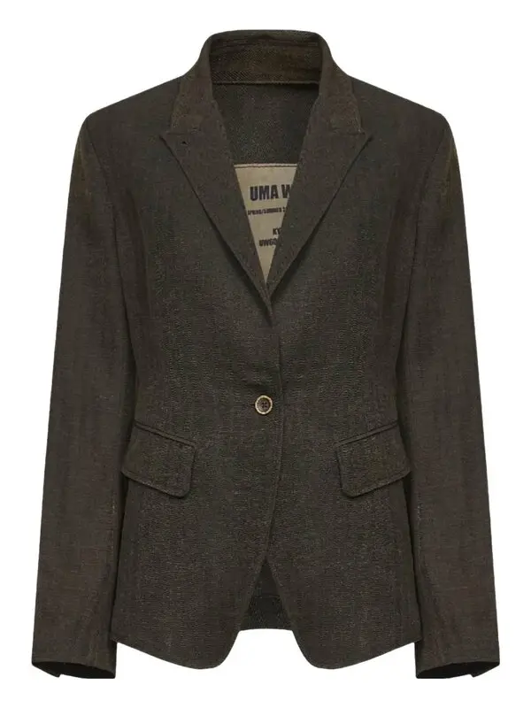UMA WANG Single-breasted Tailored Jacket - Black