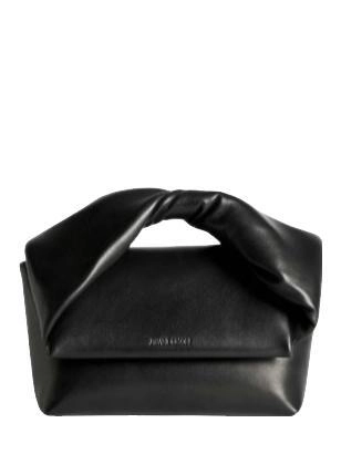 J.W.ANDERSON Twister Logo Debossed Medium Tote Bag - Black