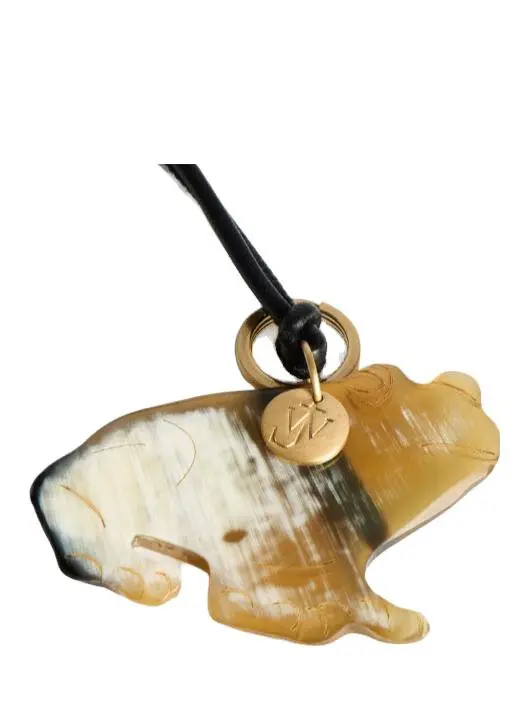 J.W.ANDERSON Jw Anderson Frog Bag Charm - Horn-crafted Frog Bag Charm.