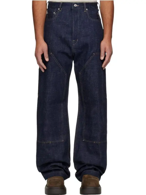 Rick Owens Paneled Jeans - Black