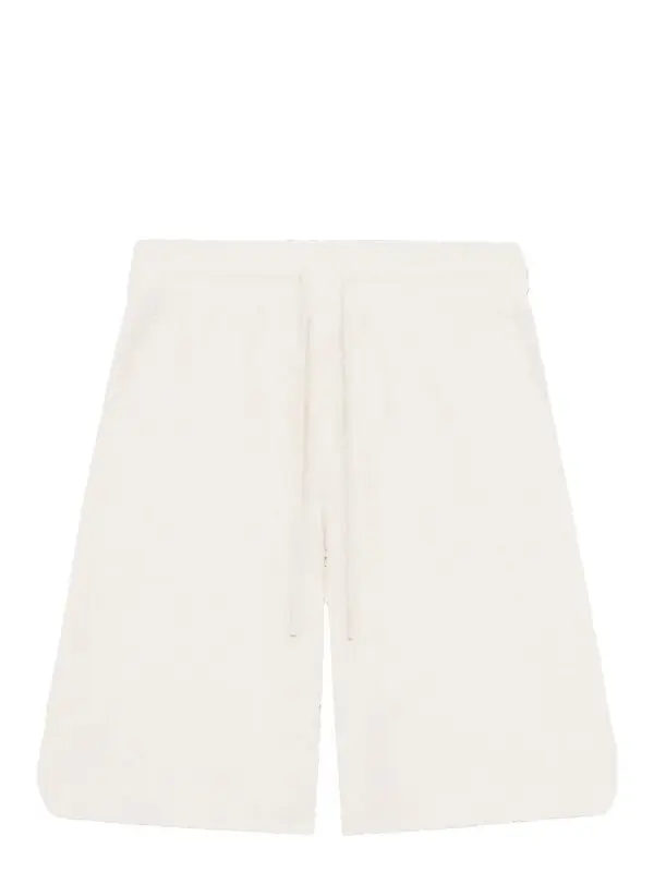 Drole De Monsieur Jacquard Drawstring Shorts - Off White