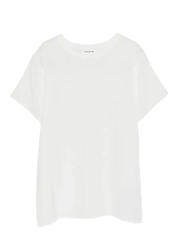 P.a.r.o.s.h Round Neck Short Sleeve T-shirt - White