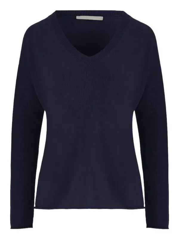 ALLUDE V-neck Cashmere Sweater - Black