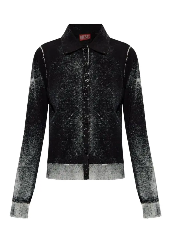 DIESEL® M-loren Buttoned Cardigan - Black