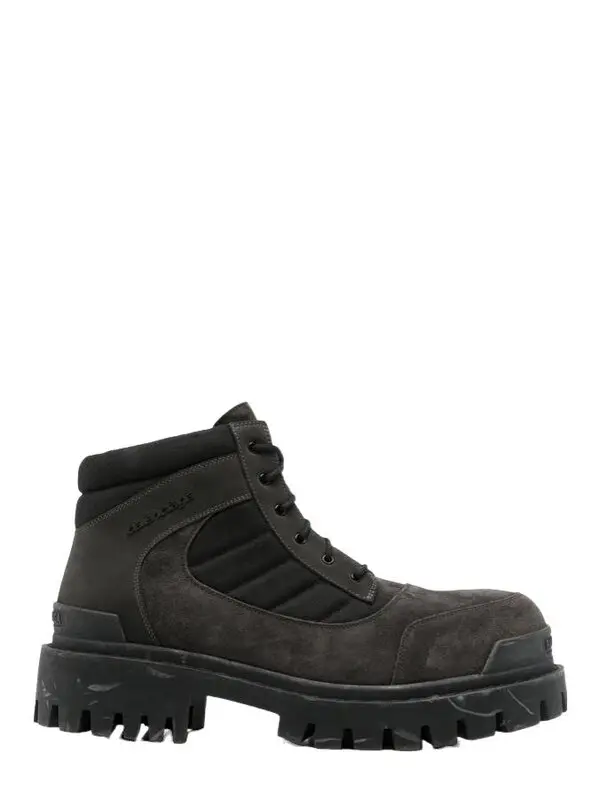 Balenciaga Lace-up Ankle Boots - Black