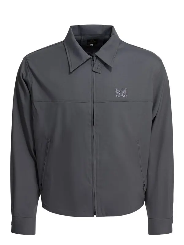 Needles Zip Chest Logo Jacket - Black