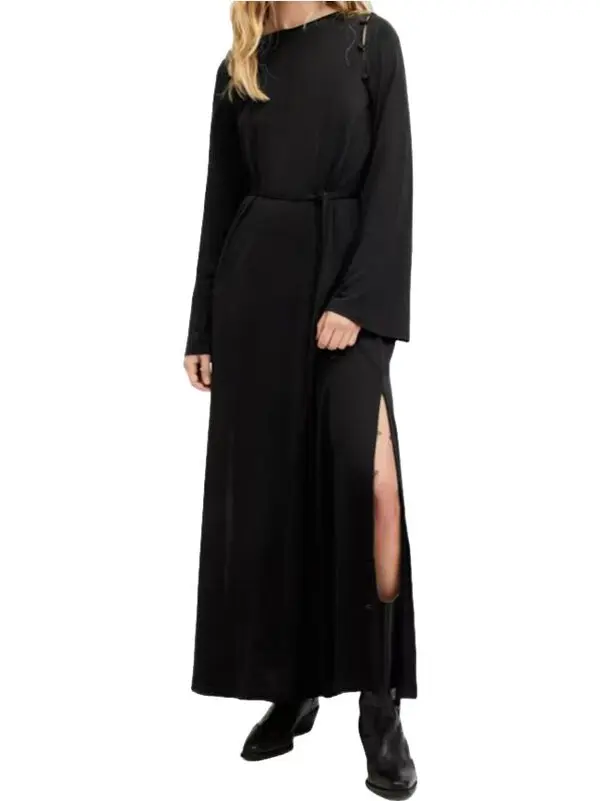 ALLSAINTS Susannah Maxi Dress With Detachable Sleeves - Black