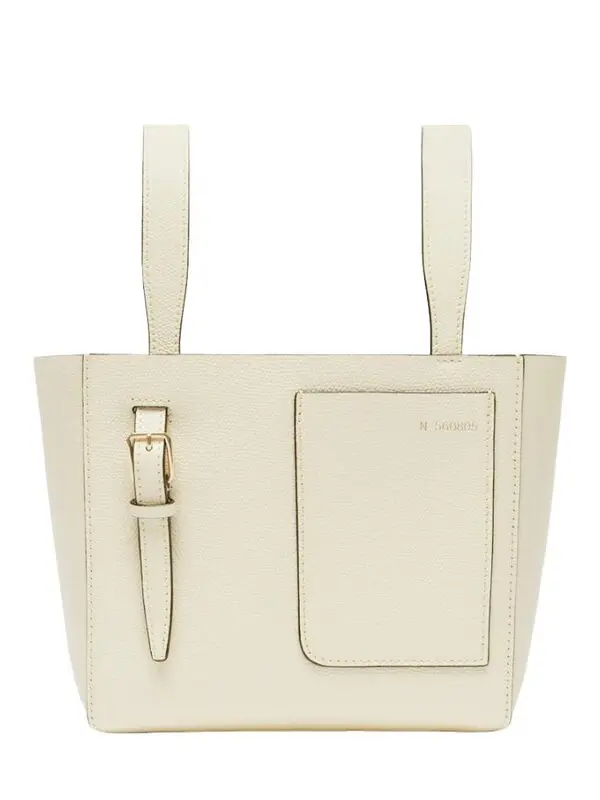 VALEXTRA Mini Soft Bucket Bag - Pagamina White