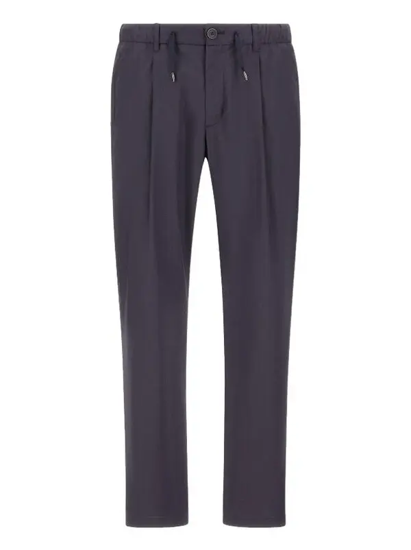 Herno Light Stretch Trousers - Navy Blue