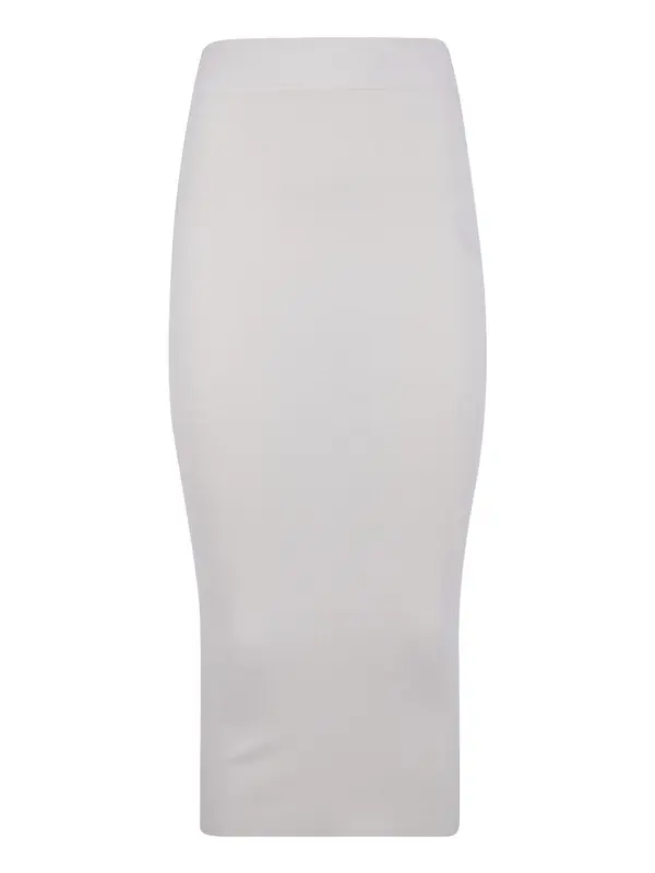 ENTIRE STUDIOS Ribbed Midi Skirt - White