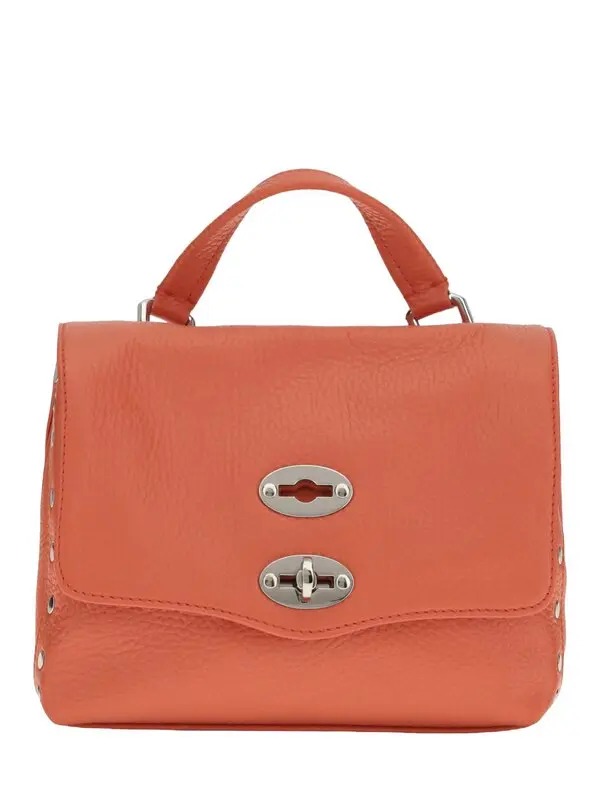 ZANELLATO Postina Twist-lock Baby Top Handle Bag With Studs - Red