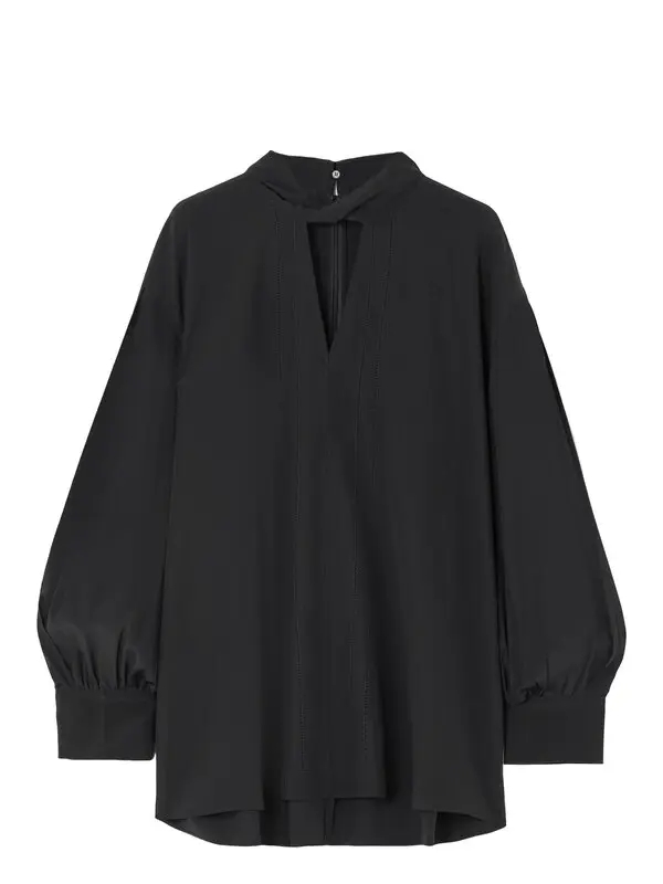 JOSEPH Cut-out Detail Blouse - Black