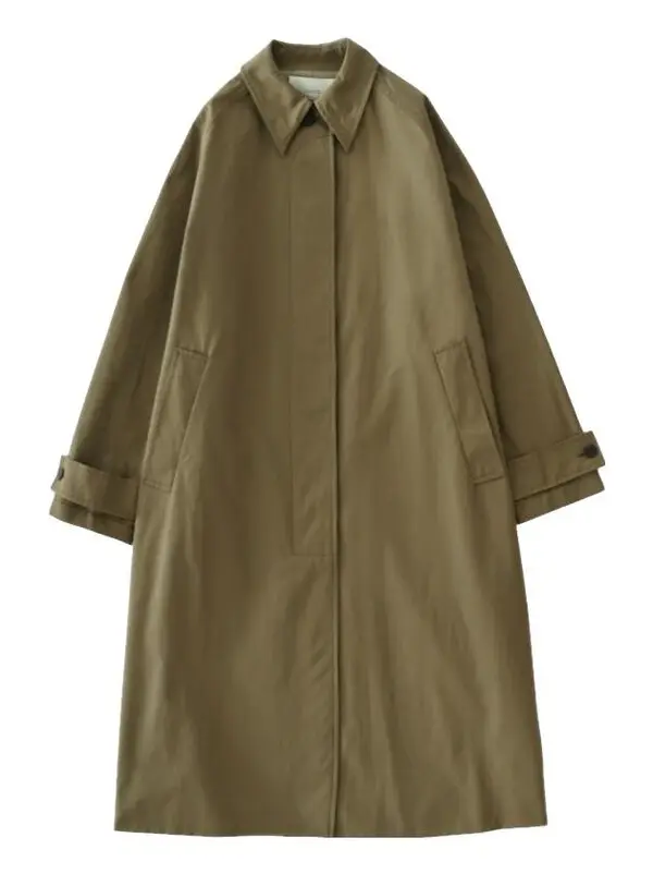 Studio Nicholson Long Sleeved Trench Coat - Green